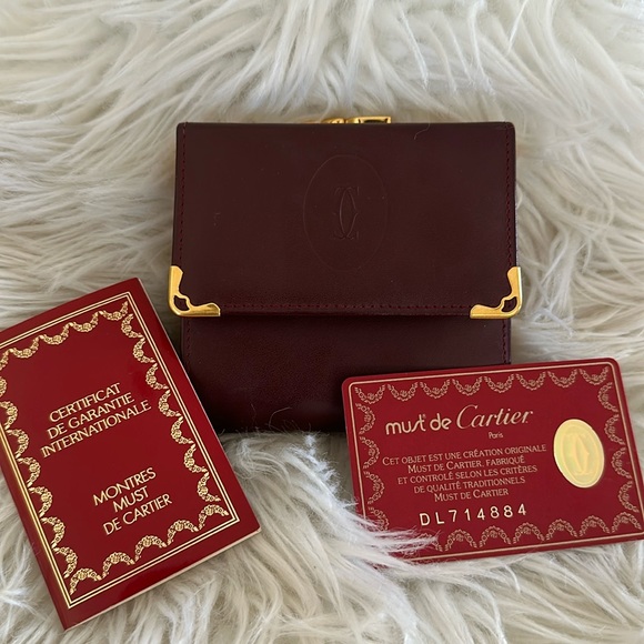 Cartier | Bags | Cartier Kisslock Double Sided Wallet | Poshmark
